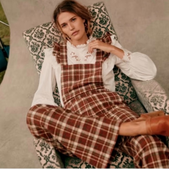 Sezane | Pants & Jumpsuits | New Sezane Roy Overalls Jumpsuit Wool ...